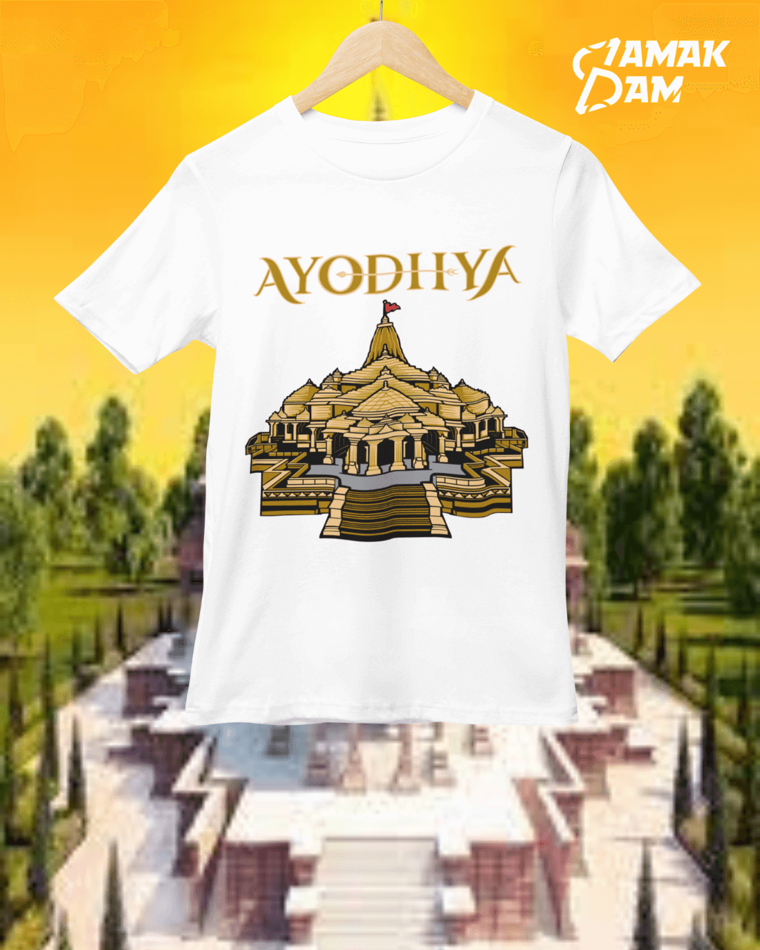 Ayodhya Glory: Ram Temple Commemorative T-Shirt– Damakdam - Divine ...